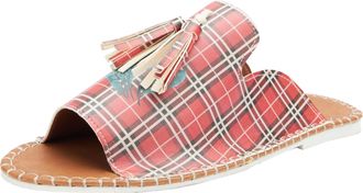 Dogo Damen Kiefer Sandale, rot, 41 EU