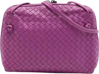 Bottega Veneta Sac bandouli&egrave;re Nodini Pre-owned - Femme - Pre-owned - Violet - Taille: ONE Size