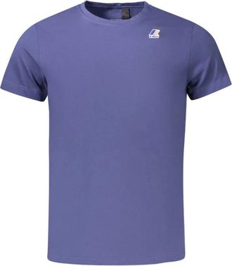 K-Way Homme, Tops, Bleu, Taille: 2XL T-shirt Homme en Coton Bleu