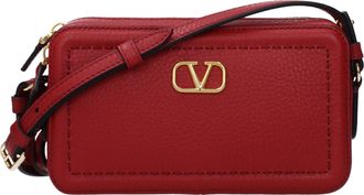 Valentino Garavani Alltime Femmes Sac Bandouli&egrave;re Cuir Rouge