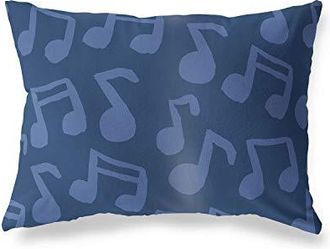 Bonamaison Le Jardin du Lin Kissen Zierkissenbezug Blau Kissenbezug, Weich Bequem, Für Zuhause Autos Büro Sofa Wohnzimmer Couch Schlafzimmer Dekor, 35x50 Cm - En