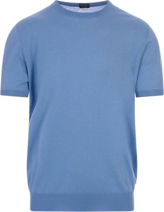 Kiton Homme, Tops, Bleu, Taille: 2XL Maglia Girocollo
