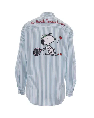MC2 Saint Barth Womens Shirt Brigitte Cotton Poplin Blue