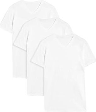 Marks and Spencer Lot de 3 d&eacute;bardeurs Pur coton &agrave; col en V Blanc XXL