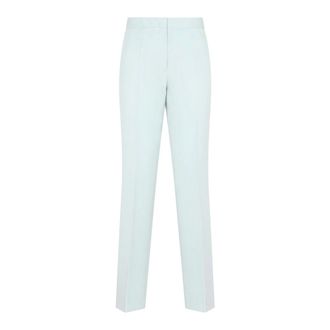 Jil Sander Femme, Pantalons, Bleu, Taille: 38 FR Blue Wool Pantalons
