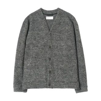 Universal Works Wool Mix Knit Advance Cardigan - - Knitwear - Herren - Grau - XL