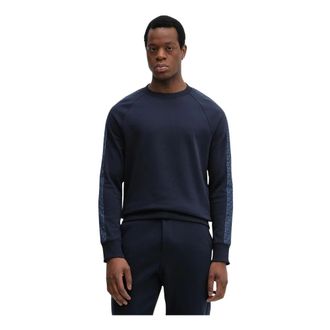 Michael Kors SweaT-shirt en coton m&eacute;lang&eacute; avec garniture logo - Homme - Sweatshirts et sweats &agrave; capuche - Bleu - Taille: XL