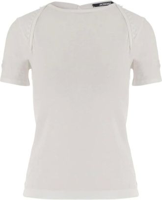 Jacquemus Femme, Tops, Blanc, Taille: 40 FR Jacquemus T-shirts et Polos Blanc