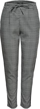 Only NOS Damen Tapered Hose onlPOPTRASH PNT NOOS 15167399, Kariert, Gr. W25/L30 (Herstellergröße: XS), Mehrfarbig (Black Detail:W. Check Hta-2438)