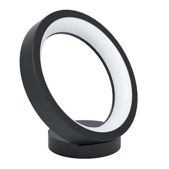 Eglo connect LED Tischlampe Marghera-C, 1 flammige Tischleuchte, Nachttischlampe aus Stahl und Kunststoff in Schwarz, Weiß, Farbtemperaturwechsel (warm, ne