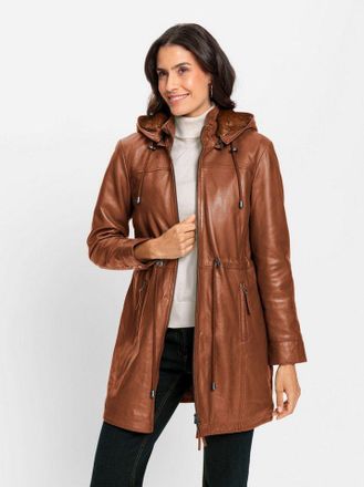 Mainpol Allwetterjacke Leder-Jacke Langarm