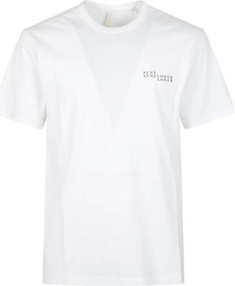 Sunflower T-Shirt mit Logo-Print - Wei&szlig;