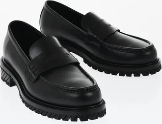 Off-white Leather Moccasins MILITARY Off-White