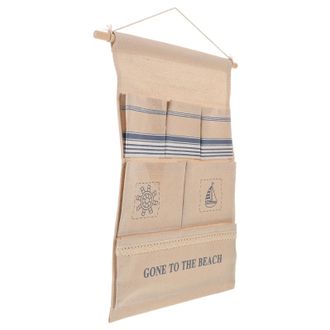 OSALADI H&auml;ngender Wand Organizer aus Baumwolle mit Mehreren F&auml;chern Minimalistische Wandaufbewahrungstasche f&uuml;r B&uuml;ro Schlafzimmer und Studentenwohnheim