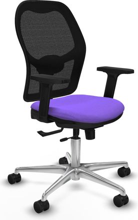 Piqueras y Crespo B&uuml;rostuhl aus Netzstoff mit 2D-Armen, h&ouml;henverstellbare Lendenwirbelst&uuml;tze, ausgestattet mit Syncro/Translack und Schaumstoff, Rollen 65 mm, Nylon, Sc