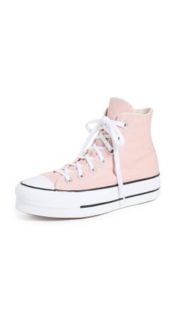 Converse Damen High Sneaker Chuck Taylor All Star Lift Canvas Platform High Top 572721C Rosa, Groesse:37.5 EU