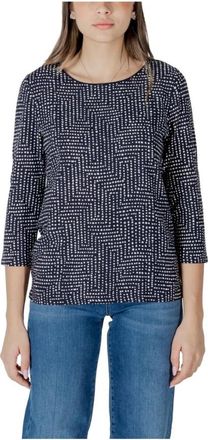 Street One Evi 322808 Langarm T-Shirt - - Tops - Damen - Blau - S