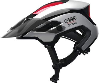 ABUS Montainbike-Helm MonTrailer Quin - Smarter Fahrradhelm mit Crash-Erkennung und SOS-Alarm-System - Unisex - Wei&szlig;, Gr&ouml;&szlig;e L