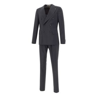 Corneliani Homme, Costumes, Noir, Taille: XL Costume Crois&eacute;