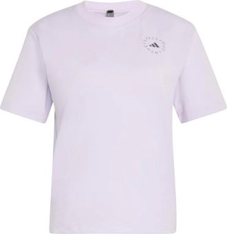 adidas by Stella McCartney Femme, Tops, Blanc, Taille: 38 FR Logo T-shirt