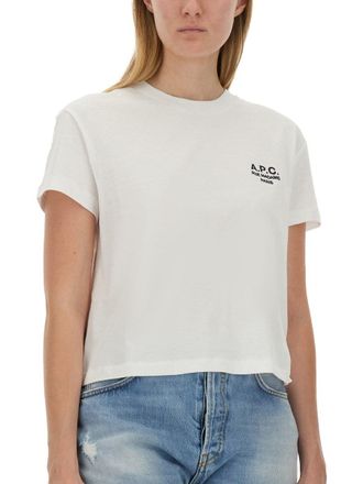A.P.C. Logo-Detail Cotton T-Shirt - White