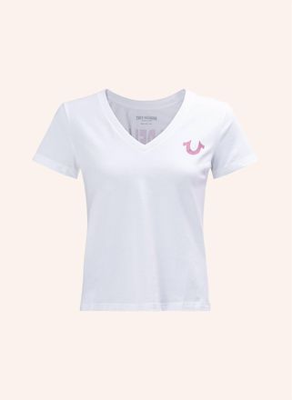 True Religion T-Shirt Buddha weiss