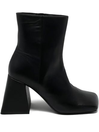 Vic Matié bottines à talon épais 100 mm - Noir