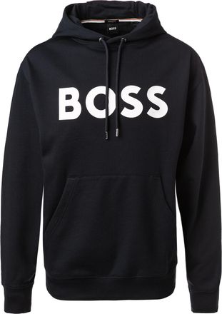 HUGO BOSS Herren Hoodie blau Logo und Motiv