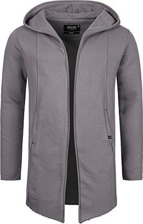 Indicode Hommes Brekstad Sweat Jacket | Veste Sweat Oversize &agrave; Capuche Pewter L