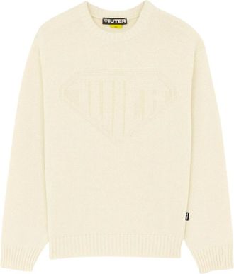 Iuter Iuter, Homme, Pulls, Beige, Taille: S Pull col rond &agrave; logo Links