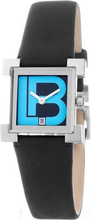 Laura Biagiotti Femme, Accessoires, Noir, Taille: ONE Size &Eacute;l&eacute;gante montre habill&eacute;e avec bracelet en cuir