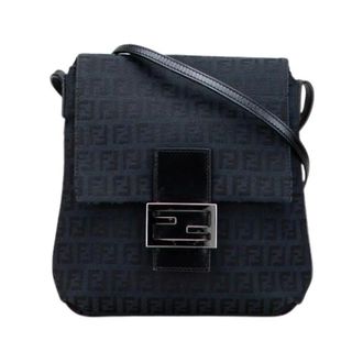 Fendi Sac bandouli&egrave;re en toile Pre-owned - Femme - Pre-owned - Bleu - Taille: ONE Size