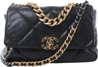 Chanel Pre-owned 19 Large Shoulder Bag - Femme - Pre-owned - Noir - Taille: ONE Size