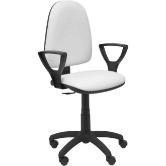 Piqueras y Crespo Piqueras Y Crespo - Ayna weißer Kunstlederstuhl mit Armlehnen