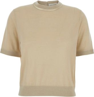 Semicouture Femme, Pulls, Beige, Taille: 38 FR Y6Sc60V62 Pull ras du cou