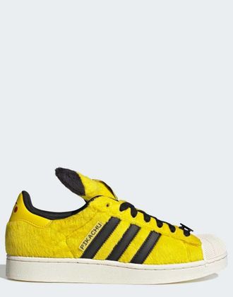 adidas Originals Adidas pokemon superstar ii chaussures en jaune / jaune / core black