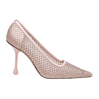 Jimmy Choo London Kristallverzierte Mesh-Pumps - - Shoes - Damen - Rosa - 37 1/2 EU
