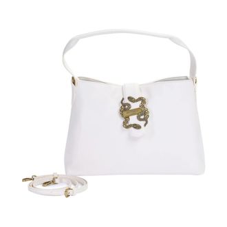 Just Cavalli Ikonic Schlangen Hobo Tasche in Wei&szlig; - - Bags - Damen - Wei&szlig; - ONE SIZE