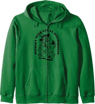Giant Step Design Co. Support Your Local Moonshiner Funny Appalachian Kapuzenjacke