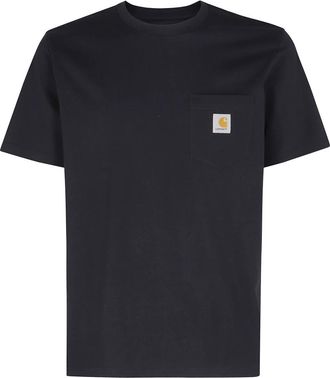 Carhartt Work in Progress S/S Pocket T-Shirt - - Tops - Herren - Blau - S