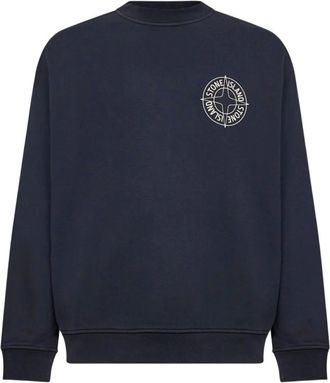 Stone Island Homme, Sweatshirts et sweats &agrave; capuche, Bleu, Taille: XL Crew Neck SweaT-shirt