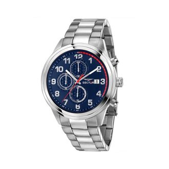 Sector Chronograph 670 Blaues Zifferblatt Edelstahl - - Accessories - Herren - Grau - ONE SIZE