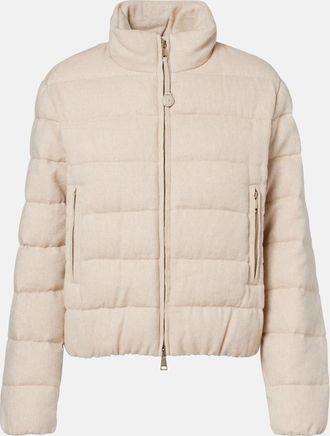 Moncler Veste doudoune Agastache en cachemire et lin