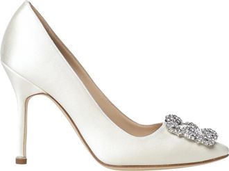 Manolo Blahnik Femme, Chaussures, Beige, Taille: 37 EU Escarpins