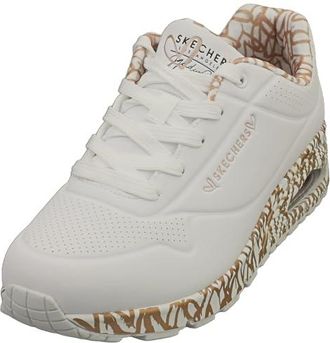 Skechers Baskets Uno Love pour Femme, Blanc, 36.5 EU