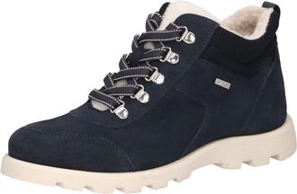 Caprice Damen Sneaker flach Gef&uuml;ttert Bequem, Blau (Ocean Comb), 38 EU