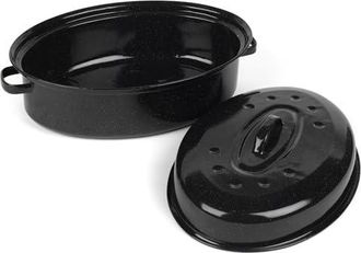 Salter Salter BW12811EU7 Selbstbräter - Romanovitreous Email-Beschichtung, leicht zu reinigen, spülmaschinenfest, Backofenfest bis zu aber nicht über 220 C/G