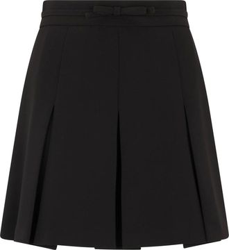 Red Valentino Femme, Jupes, Noir, Taille: 38 FR Mini-jupe pliss&eacute;e