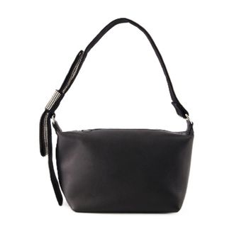 Kara Womens Hobo Black Calfskin