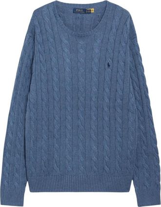 Polo Ralph Lauren LS Driver CN Langarm Pullover - - Knitwear - Herren - Blau - L
